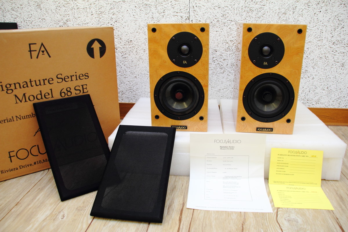 【已售出，喇叭】加拿大原裝Focus Audio FS-68SE 十週年紀念版書架喇叭